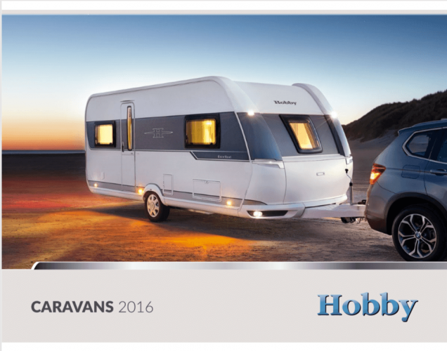 Hobby Caravan Brochure van 1985 tot 2020 | Caravan Centrum Emmen